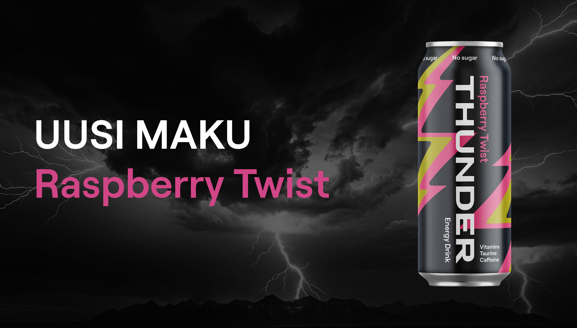 Jytisevät Thunder Energy -energiajuomat