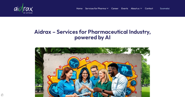 Aidrax – Services for Pharmaceutical Industry, powered by AI